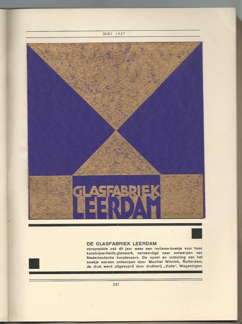Tijdschrift de Reclame Mei 1927 met Olympische poster 1928 ... Tijdschrift de Reclame Mei 1927 met Olympische poster 1928 ...